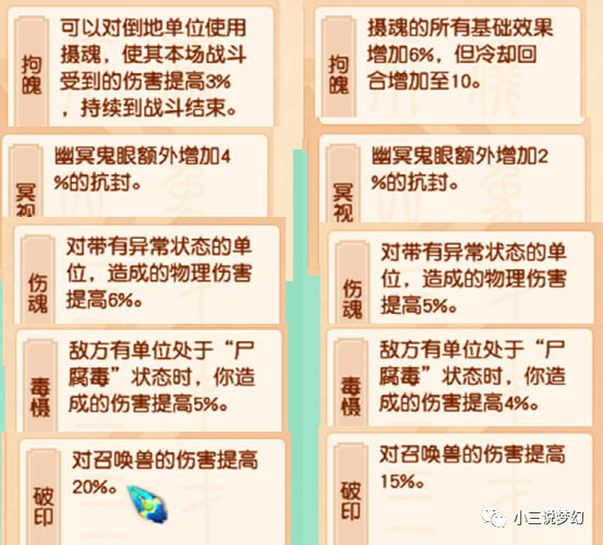 梦幻西游：固伤WDD不再降低封印命中，魔王无穷大对召唤兽提升40％