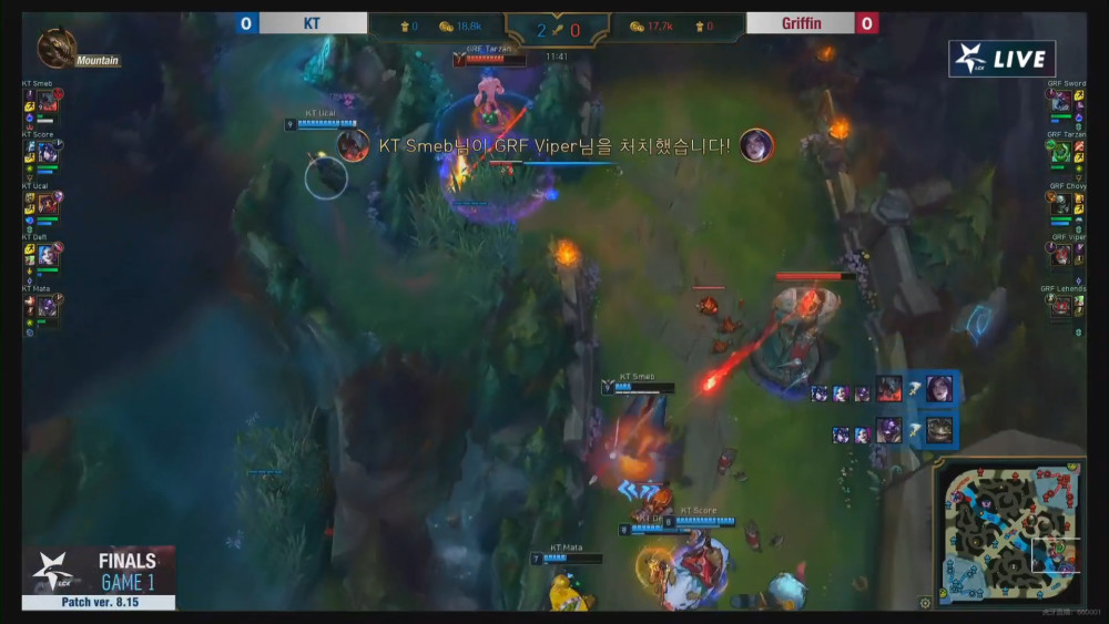 湾湾LMS网友吐槽LCK夏季决赛第一局：Mata这一撞太真实