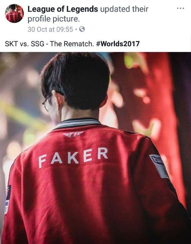 LOL官方将脸书头像从Uzi换回Faker 只因想起这个瞬间
