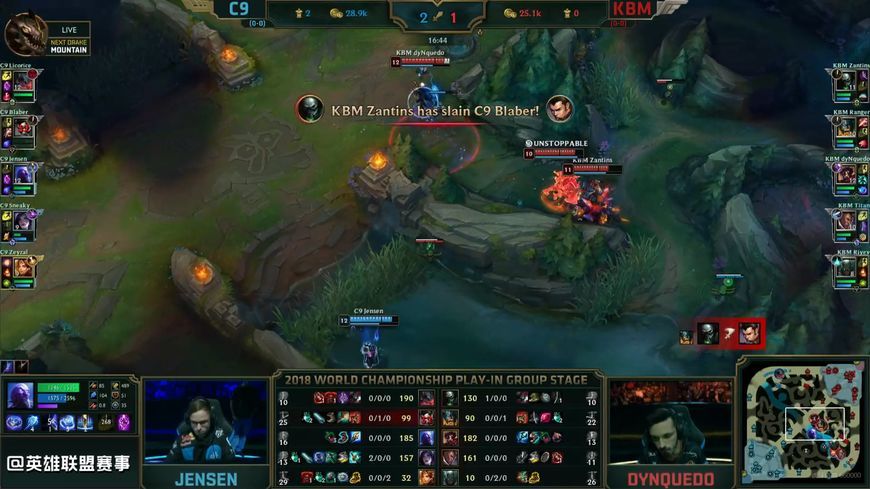 S8揭幕战：C9完胜KBM，网友：这派克黄金段位？EDG稳了