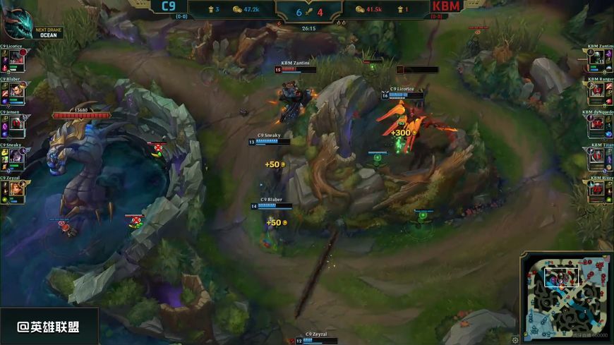 S8揭幕战：C9完胜KBM，网友：这派克黄金段位？EDG稳了