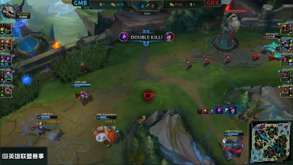 简单粗暴大招流一波带走，S8入围赛GRX有惊无险击杀GMB！