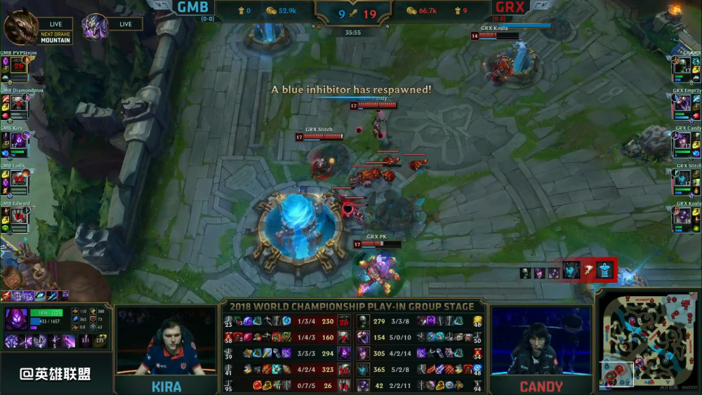 简单粗暴大招流一波带走，S8入围赛GRX有惊无险击杀GMB！