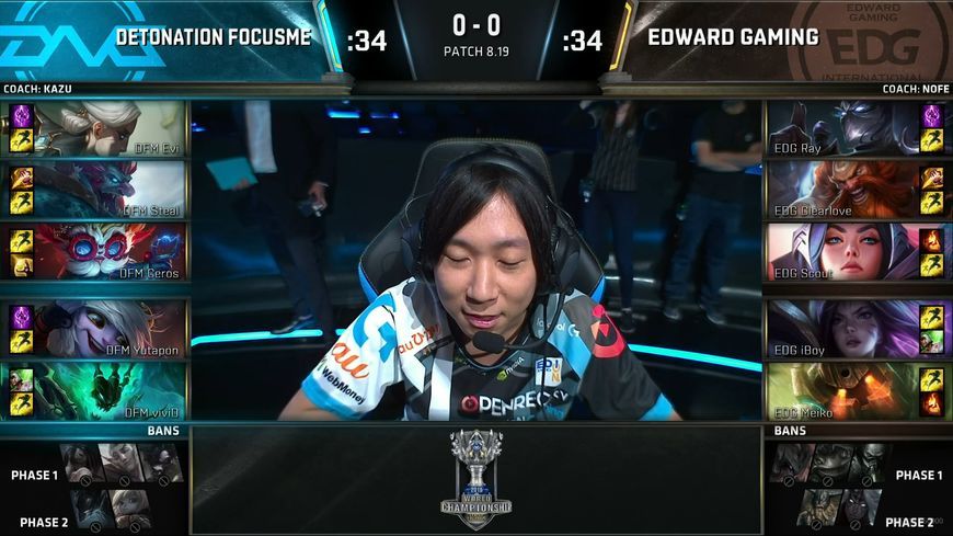 DFM中单赛前一个奇葩动作，EDG众人大跌眼镜！网友：凉凉？