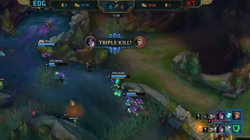 EDG送KT战队S8首败！Meiko笑容满面深情拥抱Deft
