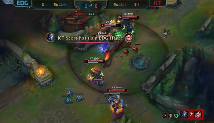EDG送KT战队S8首败！Meiko笑容满面深情拥抱Deft