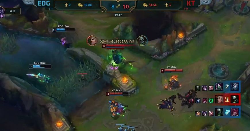 EDG送KT战队S8首败！Meiko笑容满面深情拥抱Deft