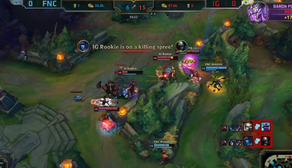 IG击败FNC宁王立大功！欧成蹩脚操作成团战败笔 赛后变自闭