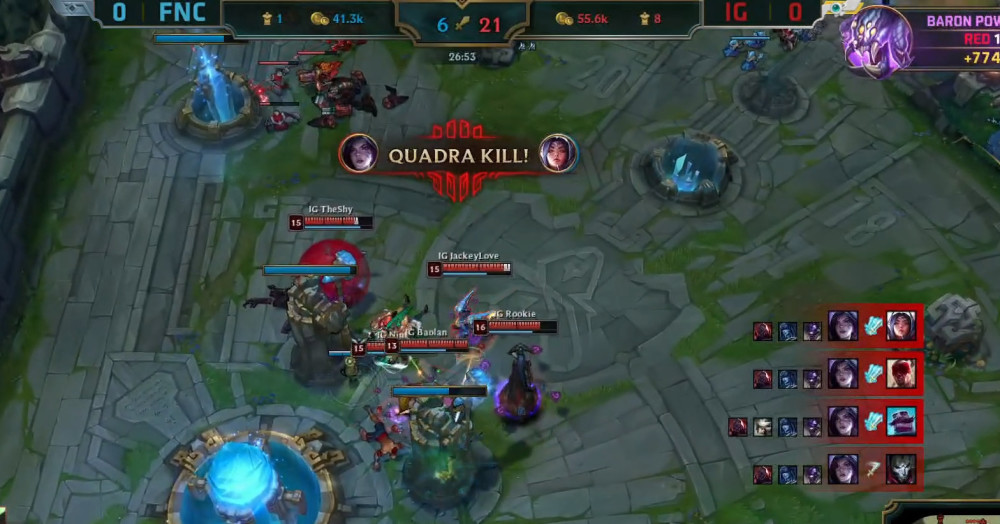 IG击败FNC宁王立大功！欧成蹩脚操作成团战败笔 赛后变自闭