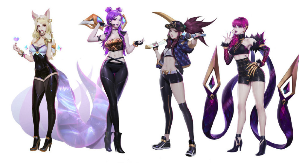 网友自制KDA男团，和女团根本不在一个档次，一个天上一个地下