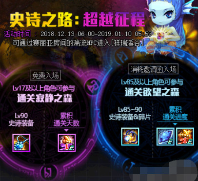 DNF：体验服更新史诗之路90SS“任你选”全民SS不是梦