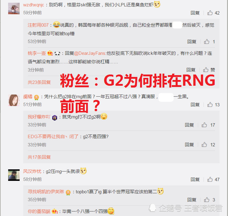 ESPN排出LOL十大站队，IG高居榜首，RNG被G2吊打！