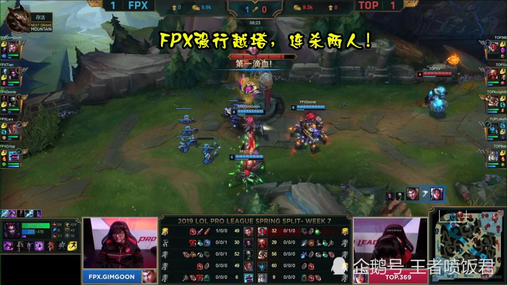 LPL：TOP轻松拿下FPX，输给TOP的FPX就是伪强队？