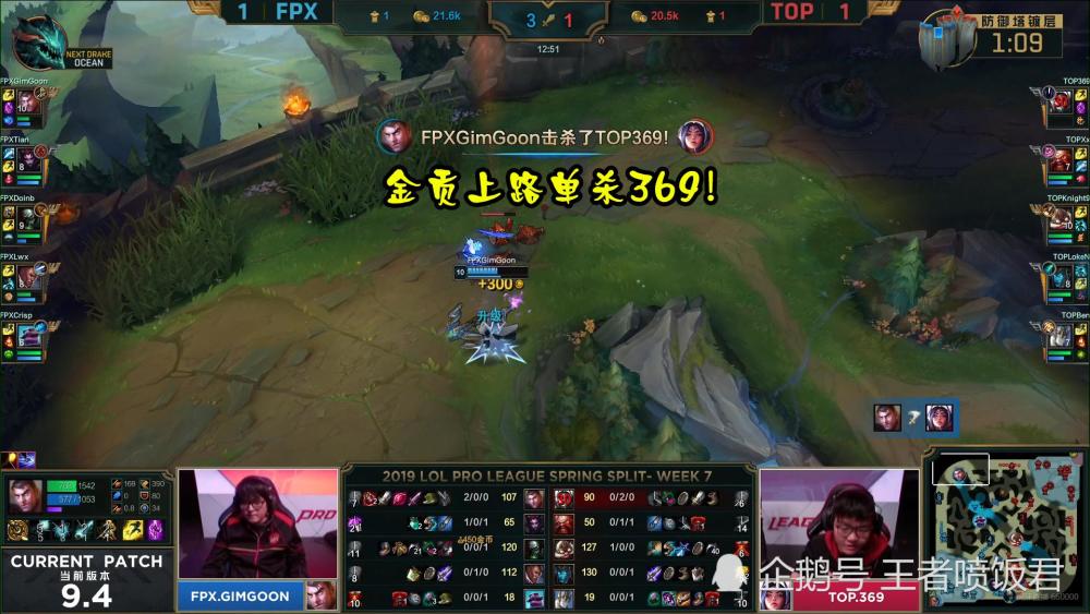 LPL：TOP轻松拿下FPX，输给TOP的FPX就是伪强队？