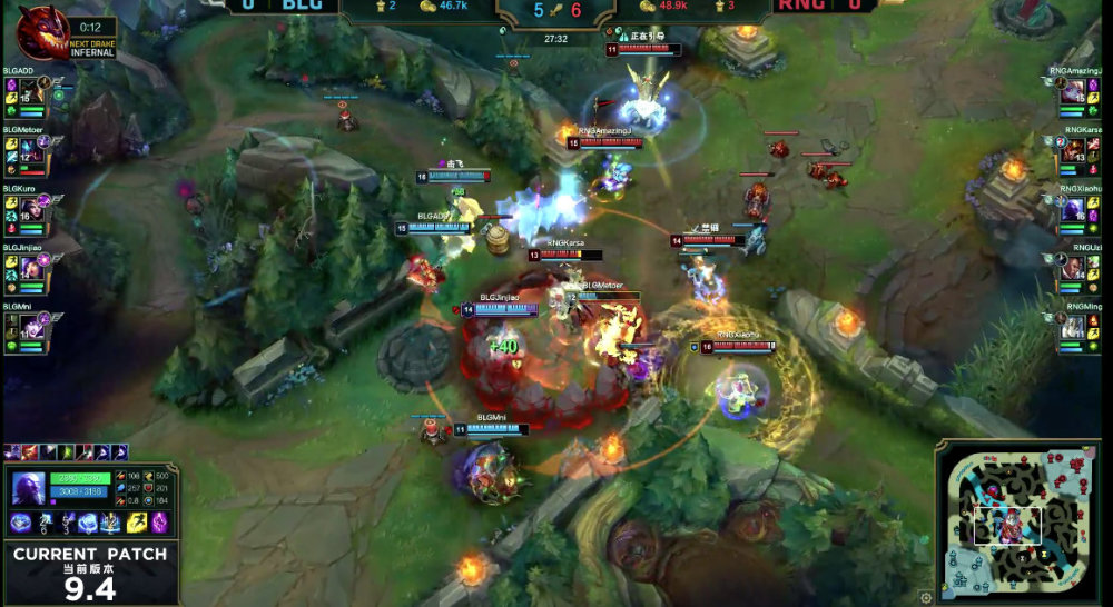 RNG阵容太蠢karsa拿命开团，无奈BLG运营太强憋屈死！