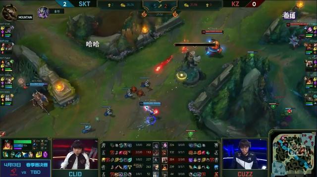 SKT完胜KZ详细复盘，对阵GRF赛前分析，主持金敏娜真漂亮