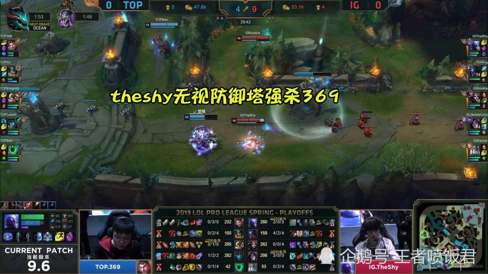 IG击败TOP，theshy、宁军训369，不给新人留面子？