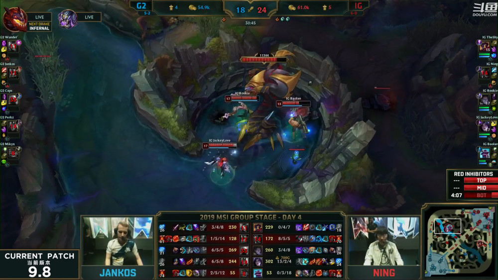 iG再现不科学团战豪取7连胜，G2老板：不错，撑过了22分钟