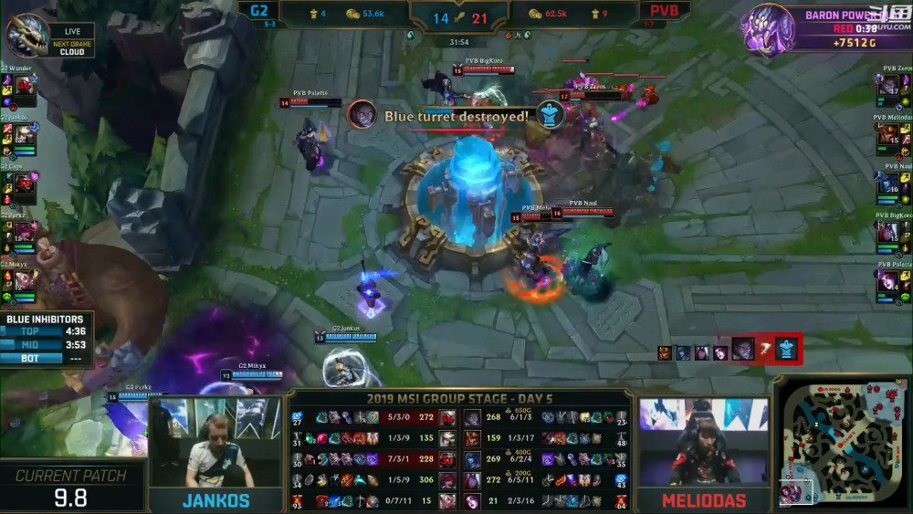 报！骚话王G2又被PVB被斩了，G2老板：至少我们拿了五杀！