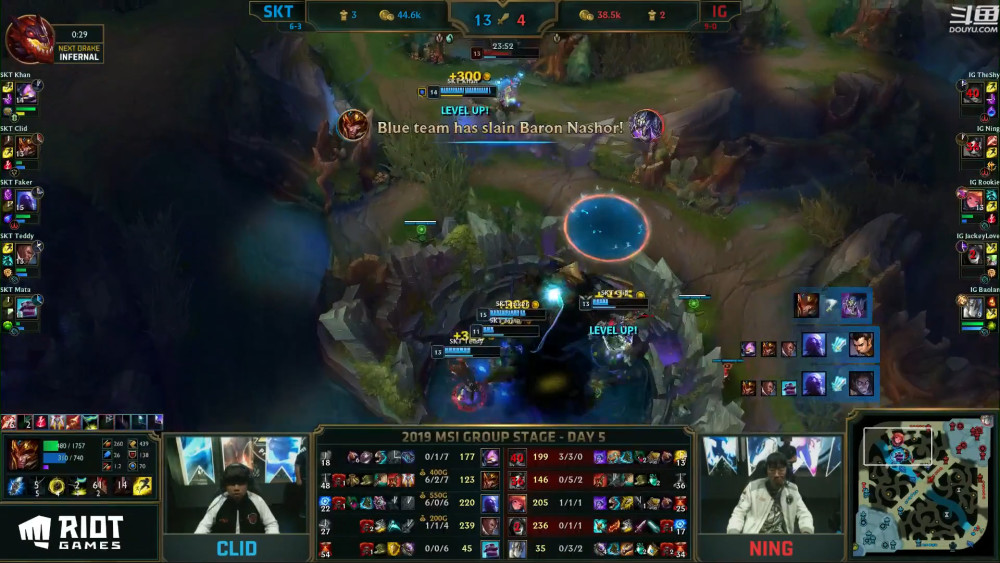 SKT完美运营打破iG不败金身：你打架很强，但并不代表无解！