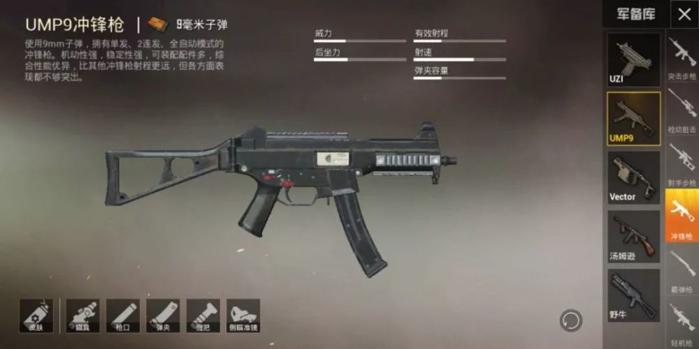 和平精英：吃鸡战场枪械改动，UMP9退出舞台，UMP45来袭