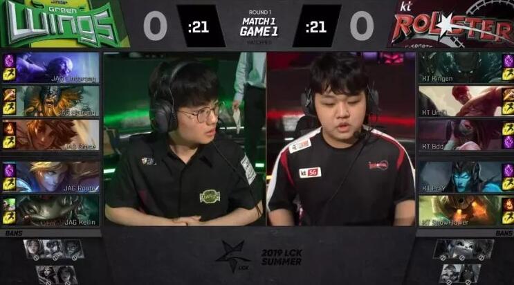 LCK夏季赛：为帮Pray找自信 KT首战2-0垫底队JAG