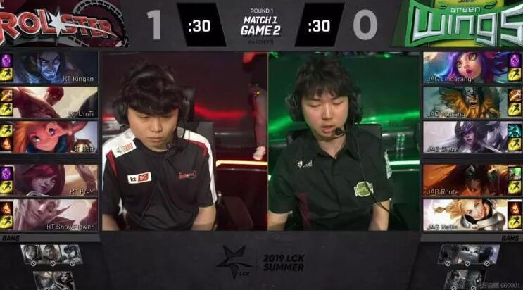 LCK夏季赛：为帮Pray找自信 KT首战2-0垫底队JAG