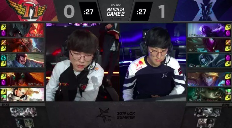 LCK夏季赛：SKT对阵刚刚战胜GRF的SBG 第三败预定？