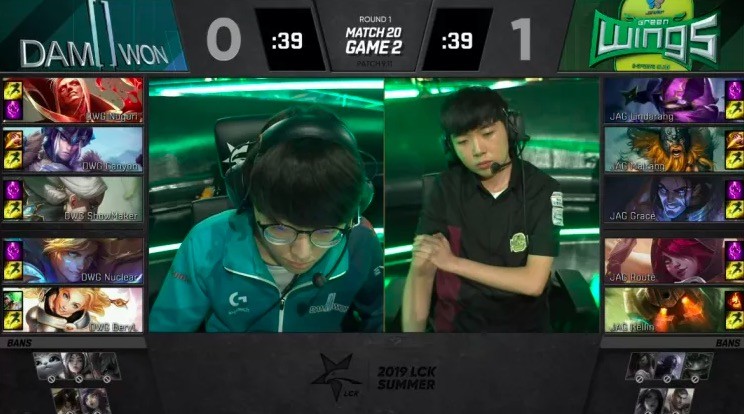 LCK夏季赛：先下一城终难持续 JAG负DWG豪取四连败