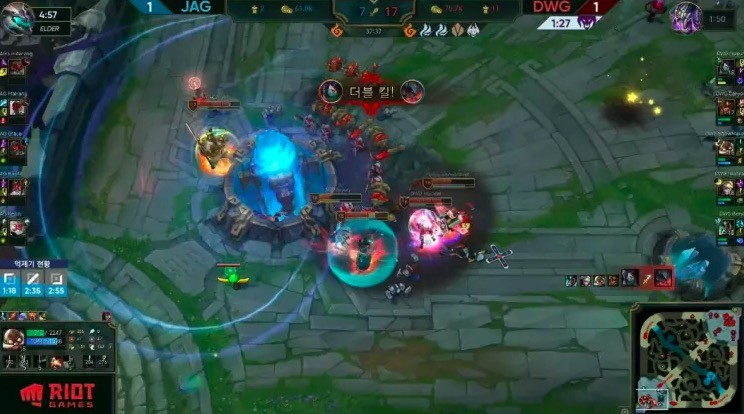 LCK夏季赛：先下一城终难持续 JAG负DWG豪取四连败