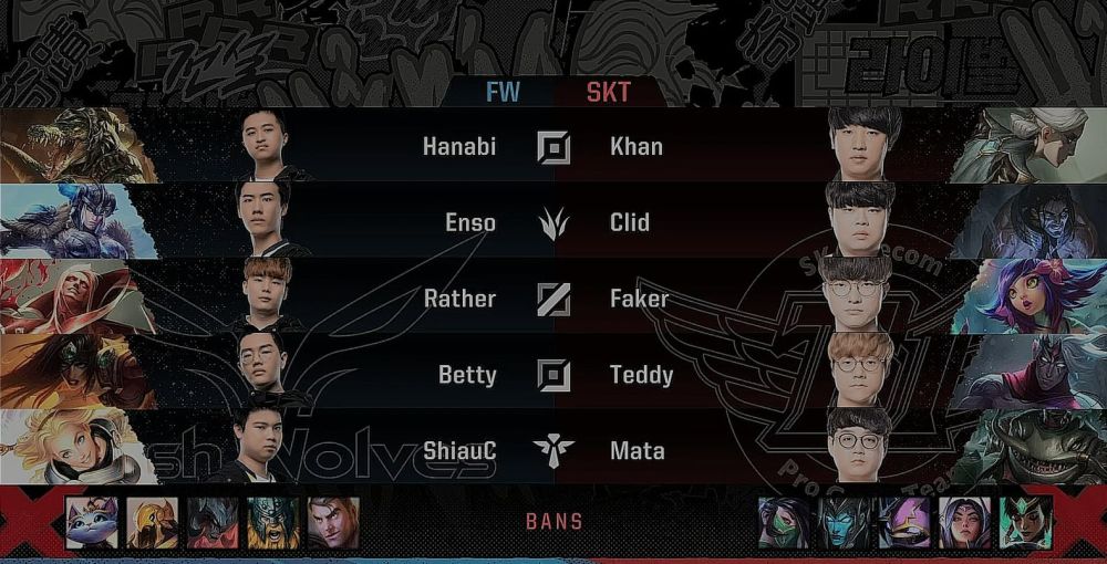 后期阵容慢性死亡 SKT轻取FW