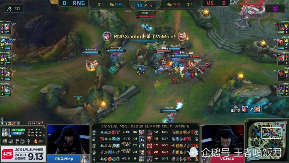 Y4空Ban明演V5，RNG上演卖狼战术，小虎又“鲨疯了”！