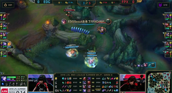 EDG犯习惯性失误解说指出问题，团战输FPX颠覆米勒游戏理解