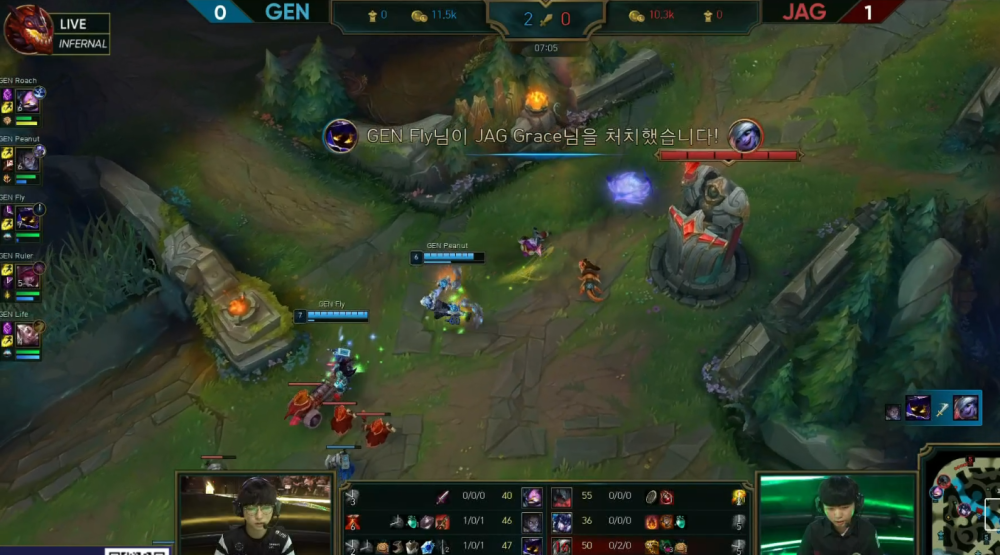 LOL：小花生两局爆种终结JAG首胜希望，网友感慨：大校给力