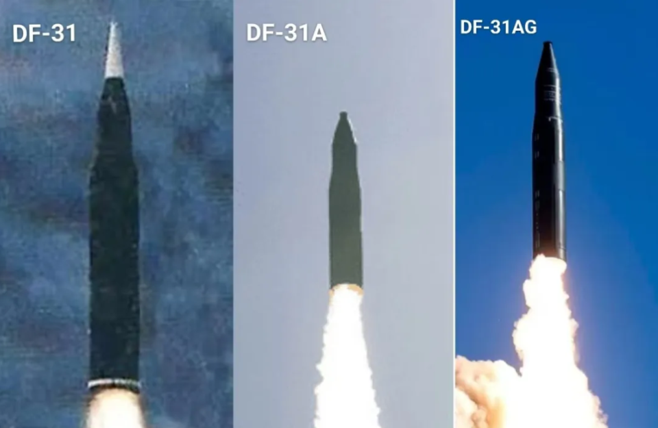 东风-31AG洲际导弹：携带模拟弹头飞向太平洋，体现强大的核威慑_腾讯新闻