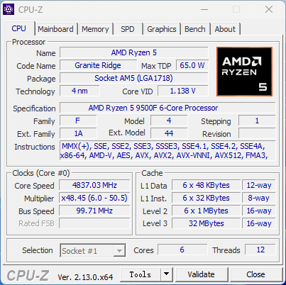 AMD出千元高性价比游戏神U 锐龙5 9500F处理器首测_腾讯新闻