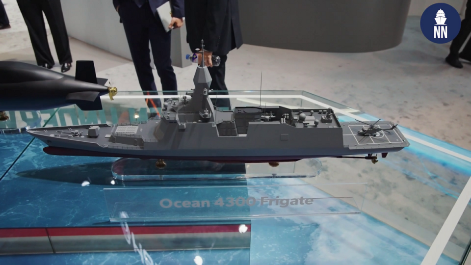 韩华海洋公司展示新型Ocean 4300护卫舰 搭载澳大利亚生产的雷达_腾讯新闻