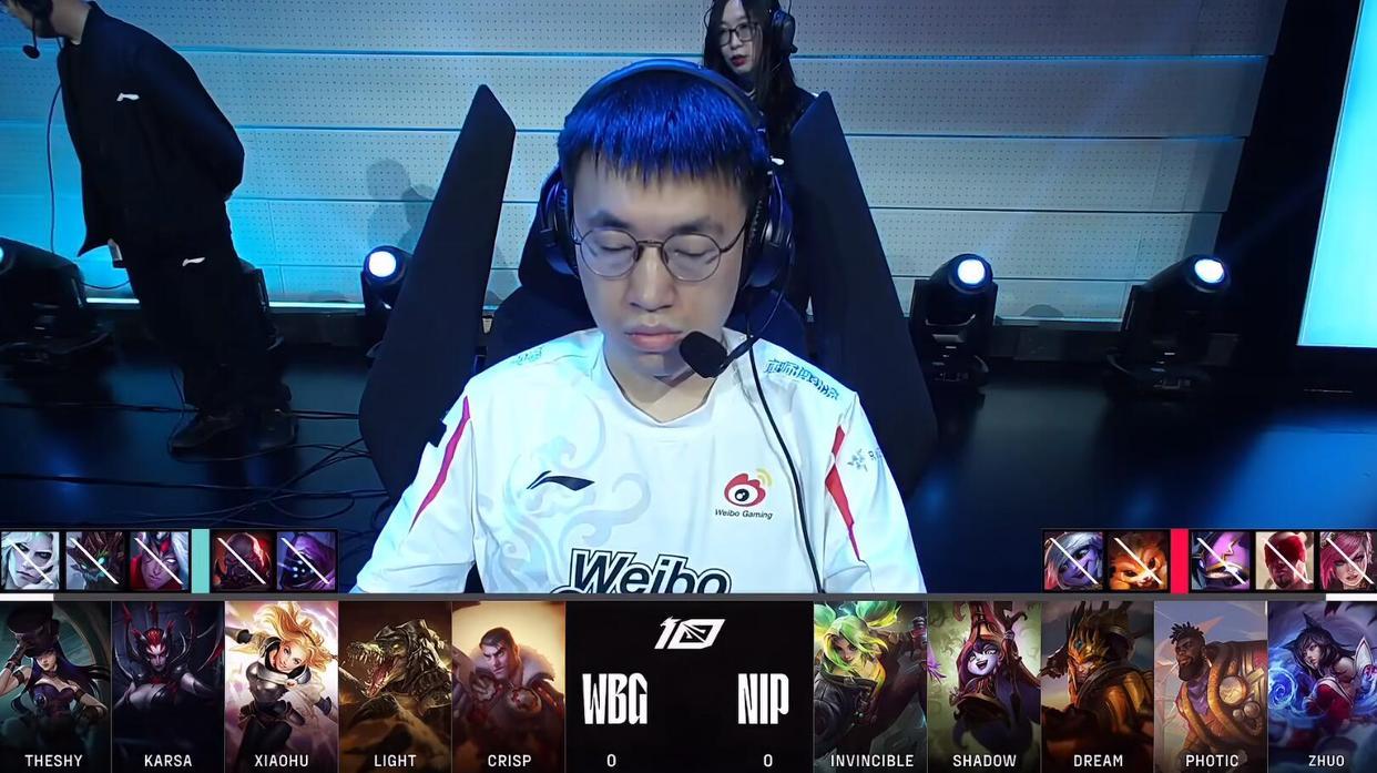 LPL春季赛：Theshy石头人大招撞塔节目效果拉满 WBG横扫NIP
