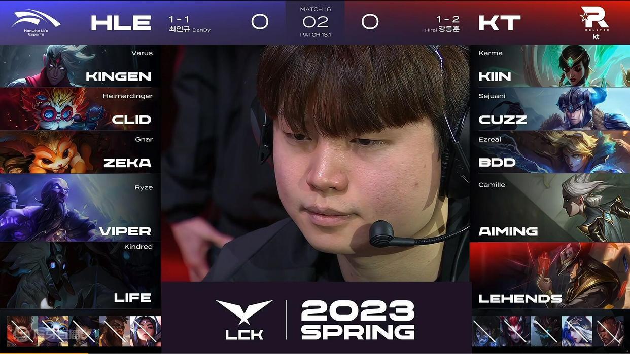 LCK春季赛：2比26！银河战舰被打成潜艇！HLE遭KT血洗苦吞两连败