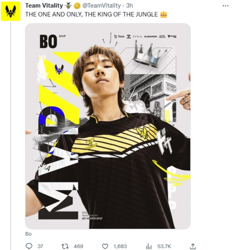 Bo人传在欧洲上演！13战全胜！LEC官方认可，VIT狂吹：唯一的野王_腾讯新闻