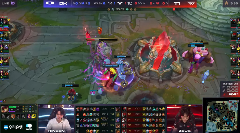 DK3-2击败T1，晋级S14世界赛！Aiming女枪伤害爆炸_腾讯新闻