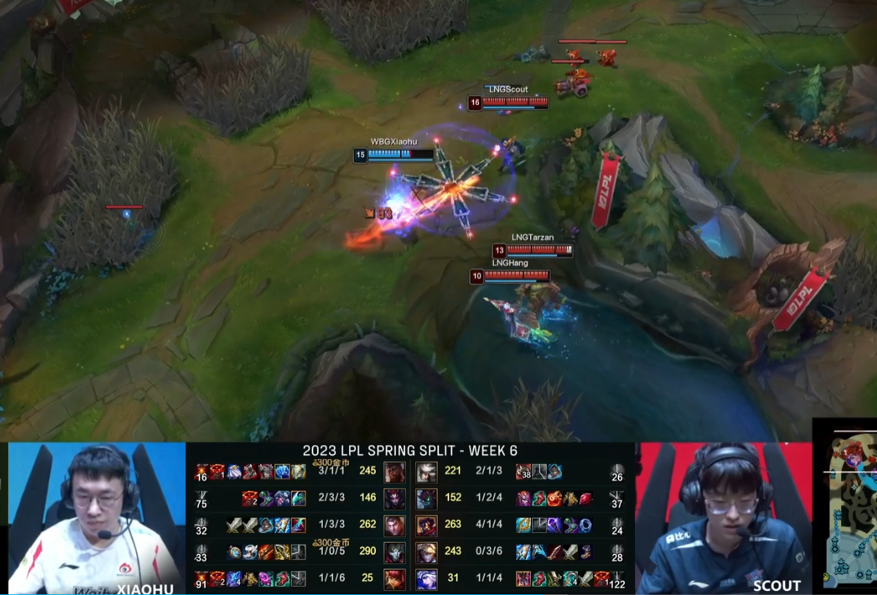 WBG0：2LNG，Light惨遭5ban，小虎拉胯Theshy尽力了