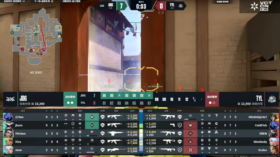 无畏契约：13比1本赛段最快的“速通比分”，JDG2-0轻松击败TYL_腾讯新闻