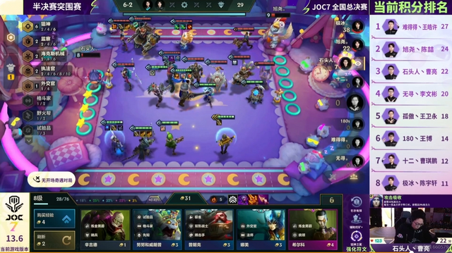金铲铲之战JOC7半决赛突围赛：六狙神无解，家人搏击成为热门_腾讯新闻