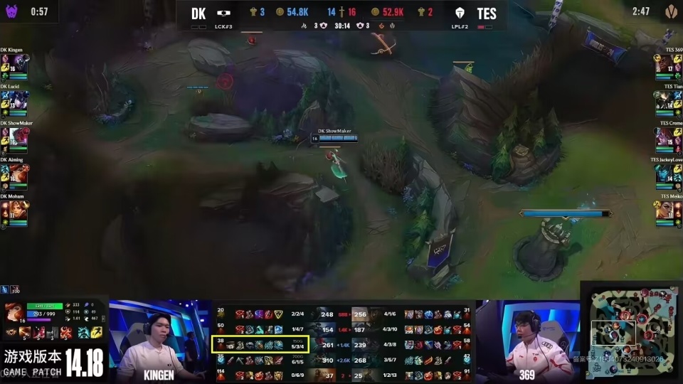 S14全华班晋级八强淘汰赛！不被看好的369，对位单杀FMVP冠军上单_腾讯新闻