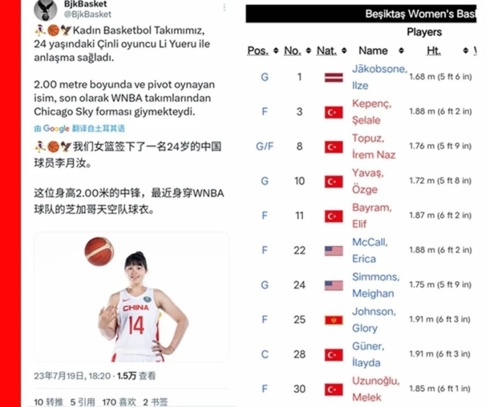 跳出舒适圈！李月汝加盟土耳其联赛：WCBA没意思 想挑战自己_腾讯新闻