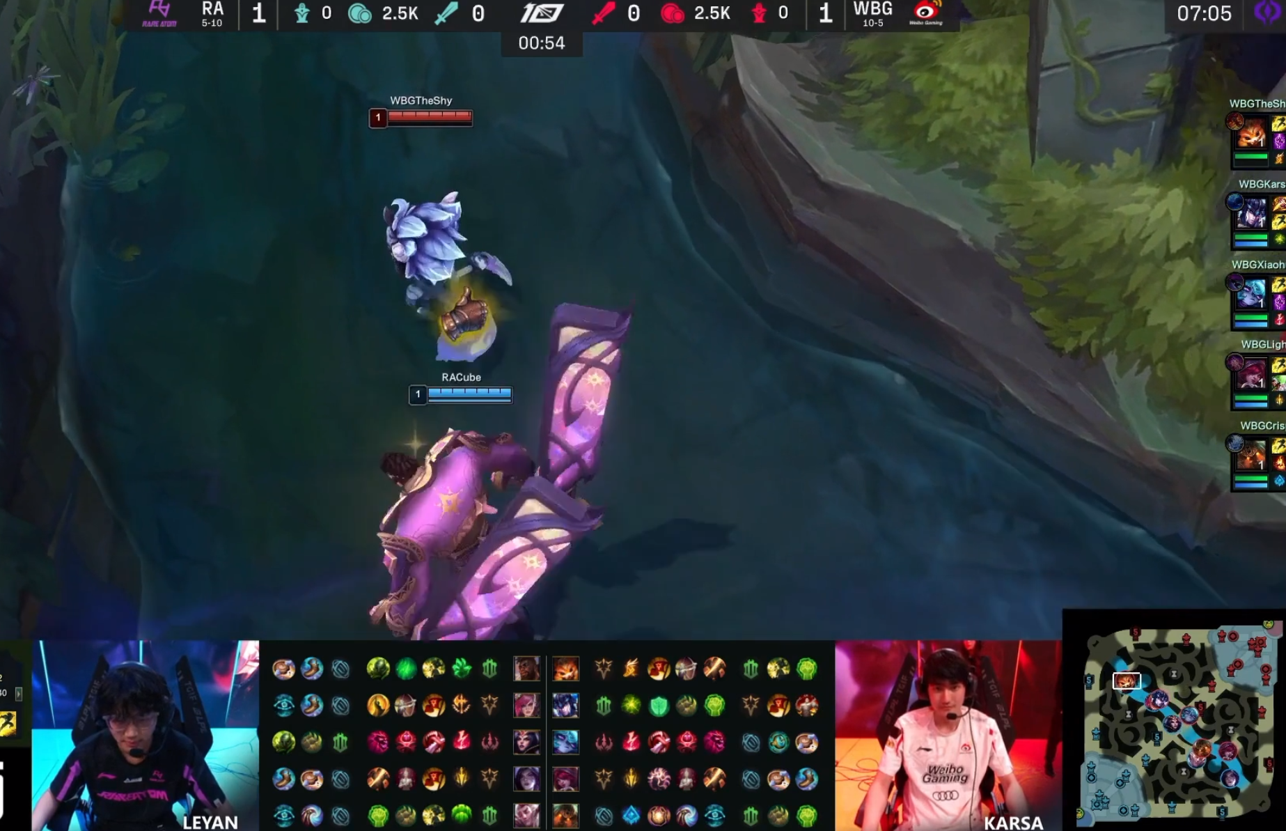 WBG击败RA锁定前四，晒哥开局贴贴一打五，季后赛RNG跟TT打恩怨局