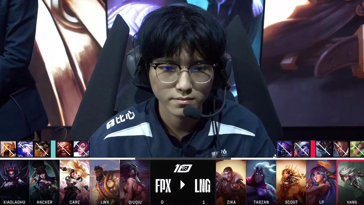 LPL春季赛：Scout赛季第七次MVP LNG横扫FPX登顶积分榜