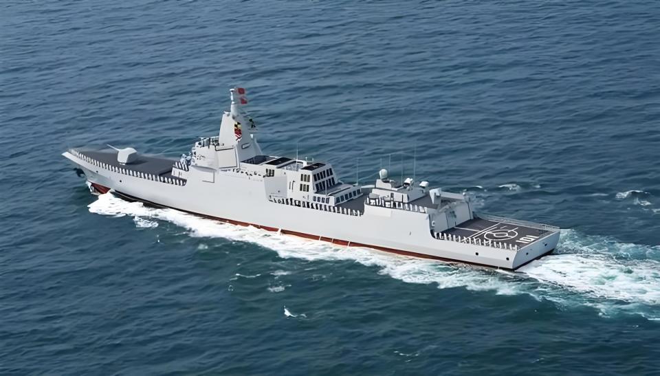 我们还在等什么？055B电磁大驱登场之后，台海局势又将是另一番景象_腾讯新闻