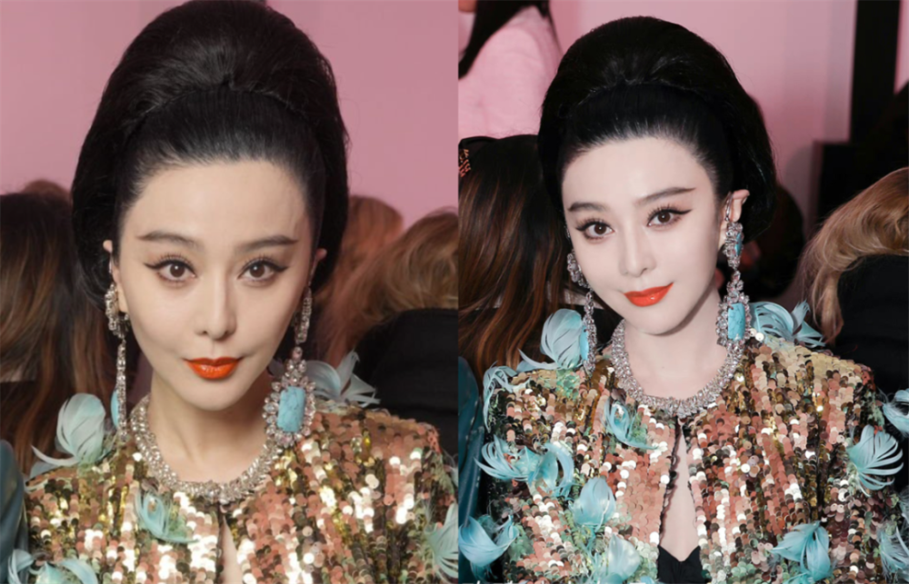 41岁范冰冰外媒生图曝光！脸太僵和精修差别大，大浓妆审美过时_腾讯新闻